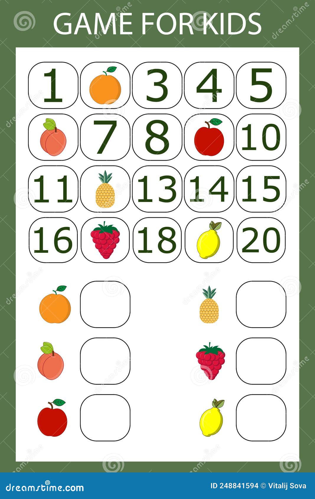 Kids educational game stock illustration. Illustration of preschool ...