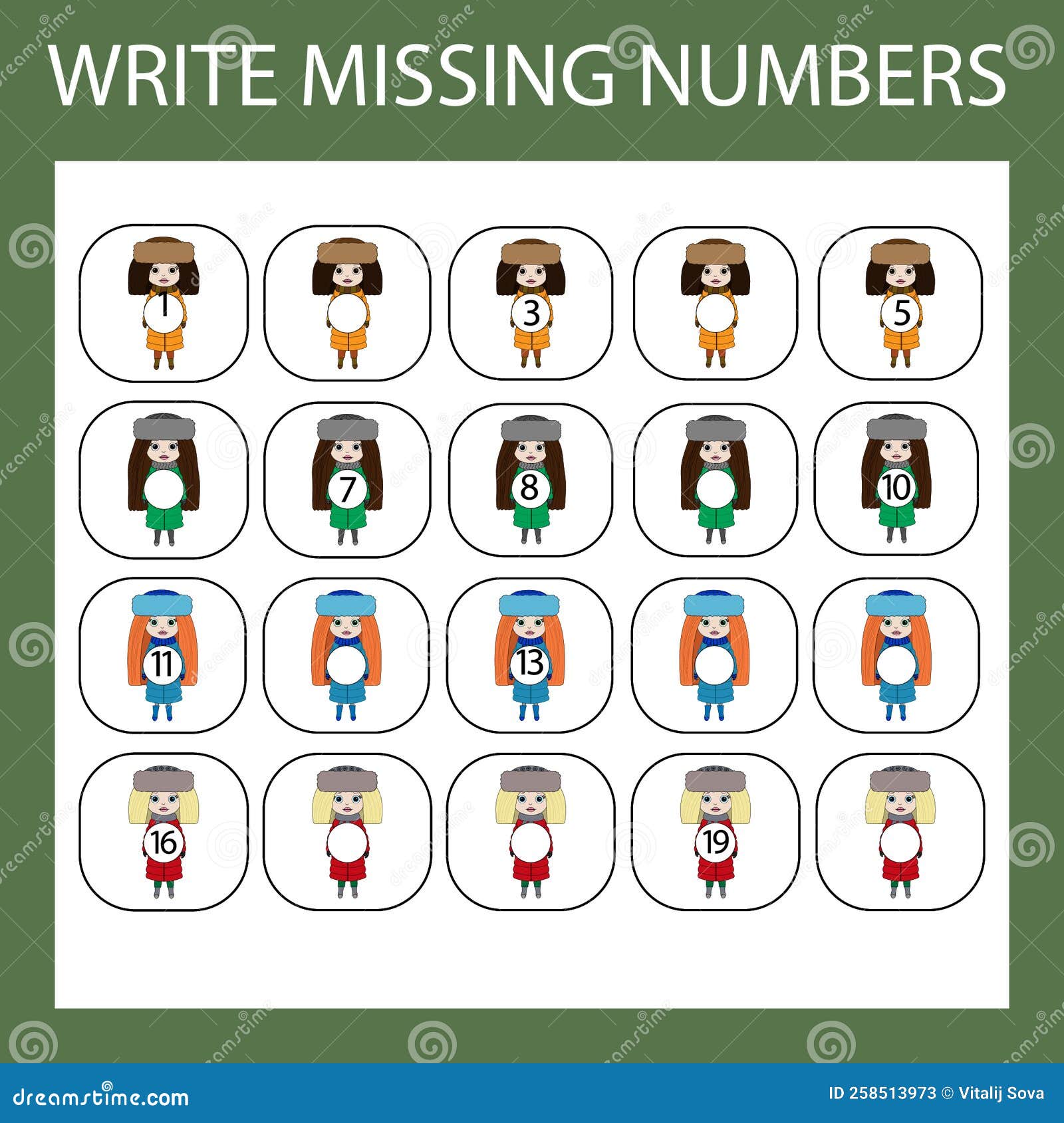 Educational game stock illustration. Illustration of people - 258513973