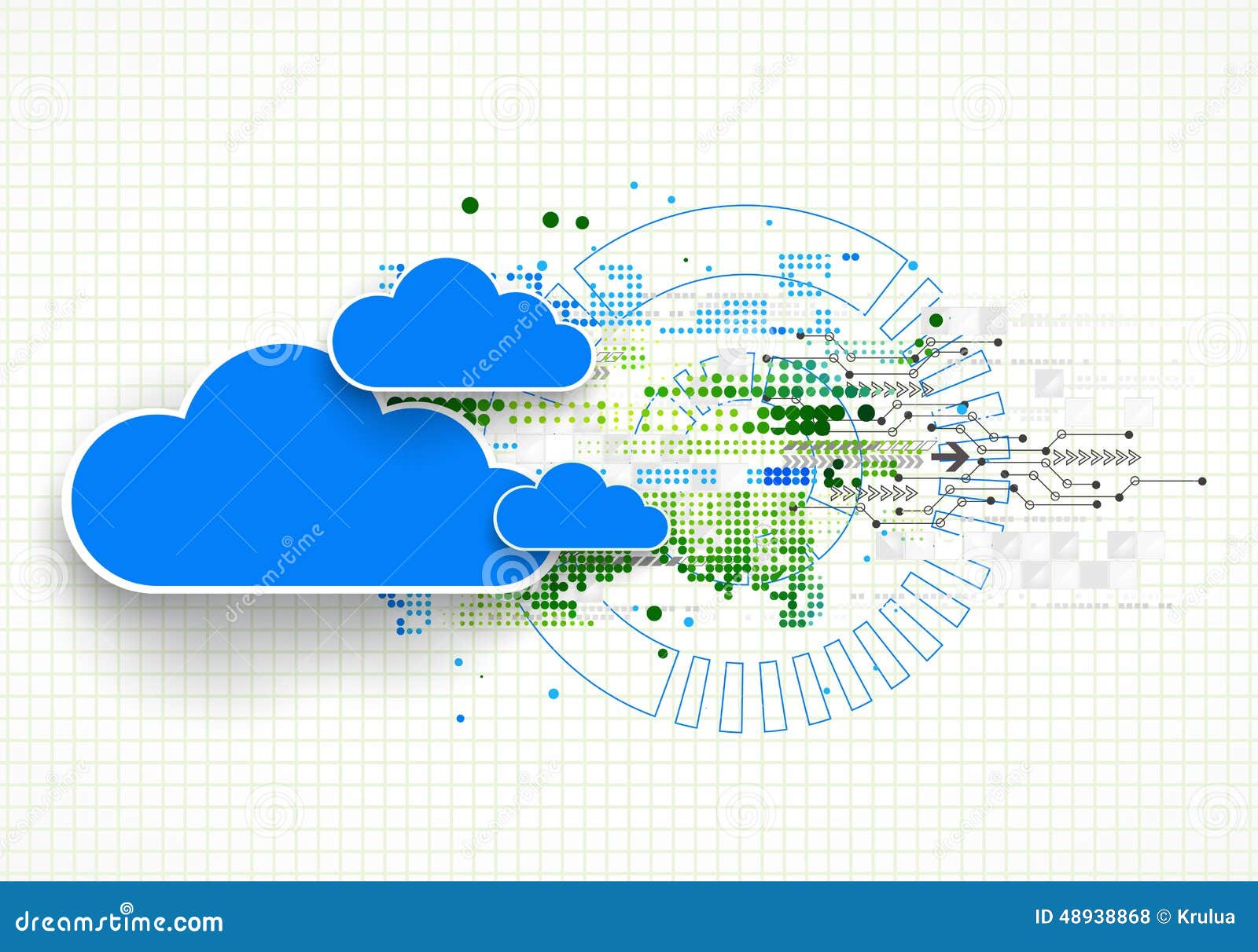 Web Technology Business Abstract Background Stock Vector - Illustration ...