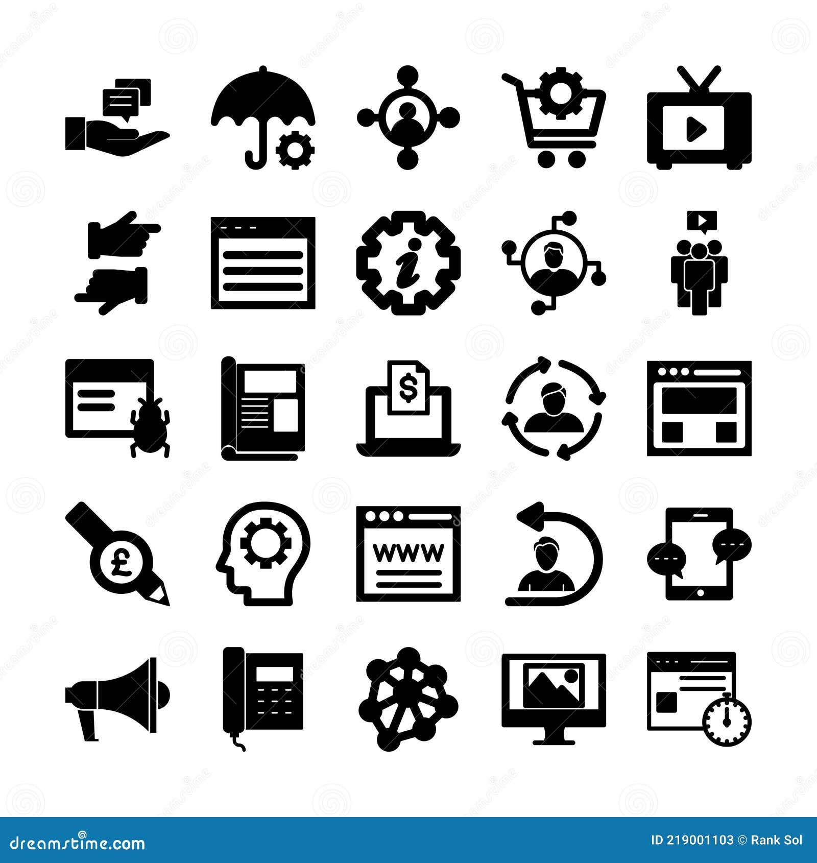 Web Technology & Digital Icons Pack Every Single Icon Can Easily Modify ...