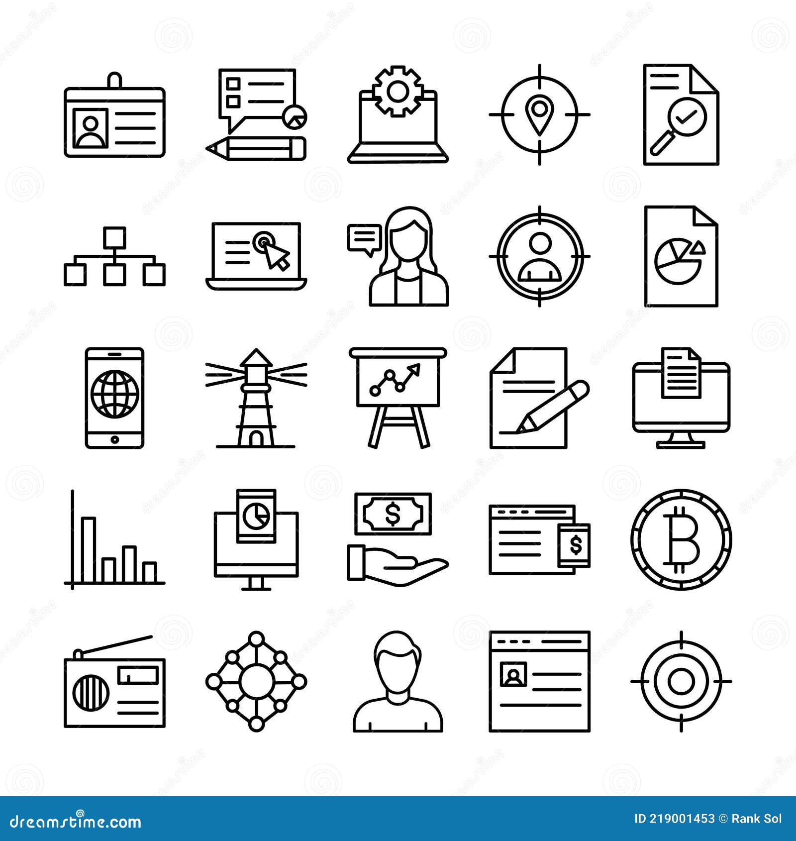Web Technology & Digital Icons Pack Every Single Icon Can Easily Modify ...
