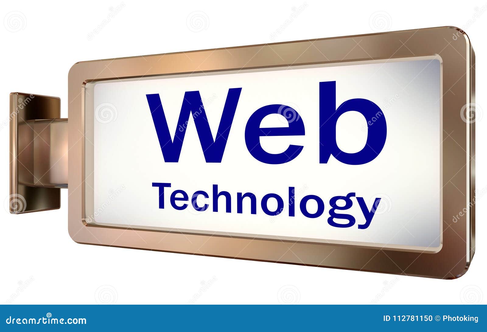 Web Technology on Billboard Background Stock Illustration ...