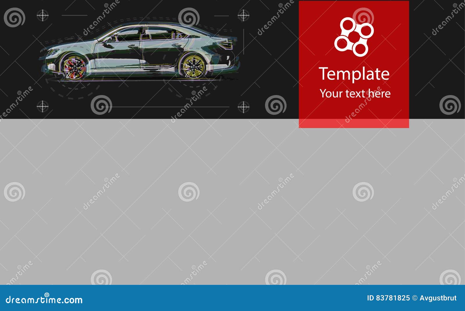 Web Template for Car Service . Design Graphic, Concept Website Elements ...