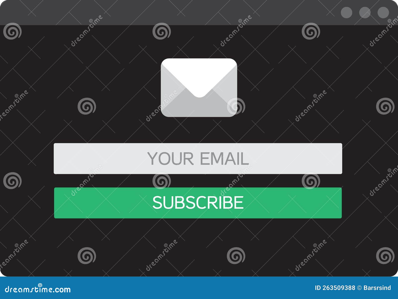 Email Subcribe Form UI UX Web Design Template Stock Vector ...