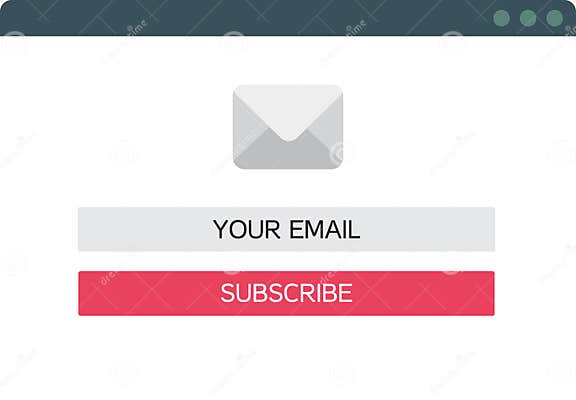 Email Subcribe Form UI UX Web Design Template Stock Vector ...