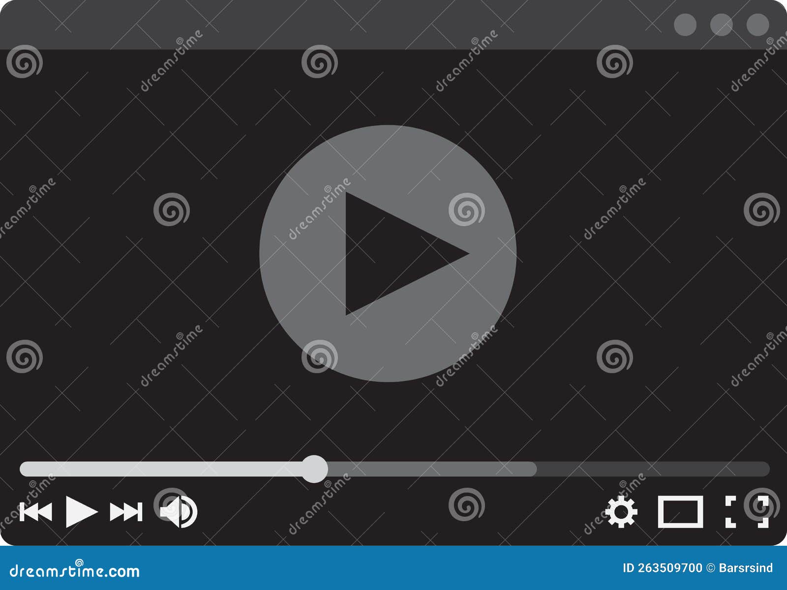 Video Player UI UX Web Design Template Stock Vector - Illustration of ... Video Player UI UX Web Design Template Stock Vector - Illustration of ...