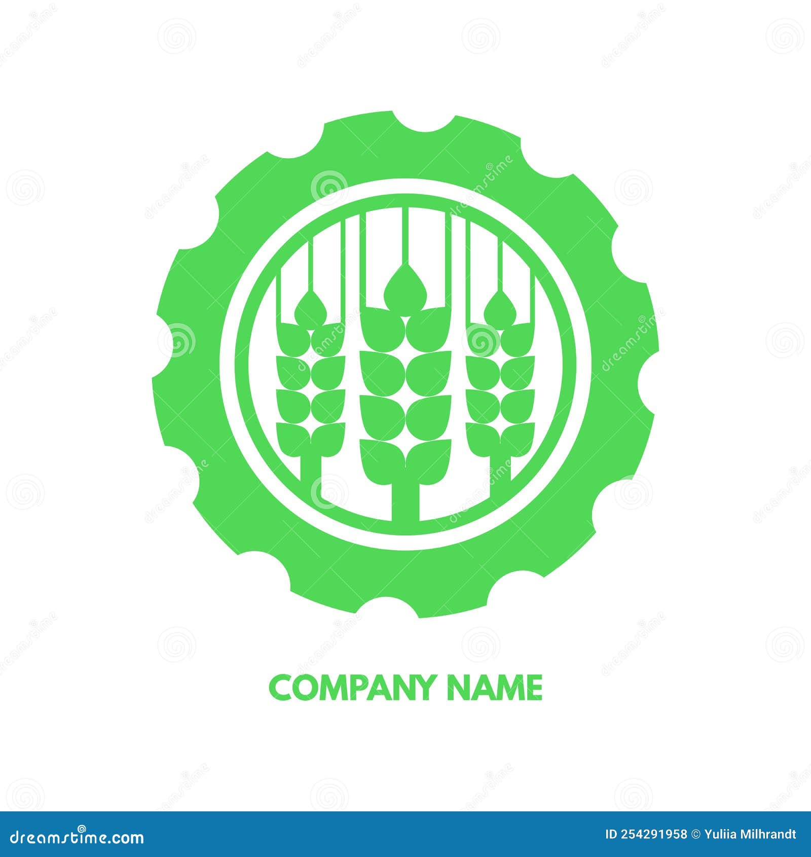 Template Emblem, Label for an Agro Company Stock Illustration ...