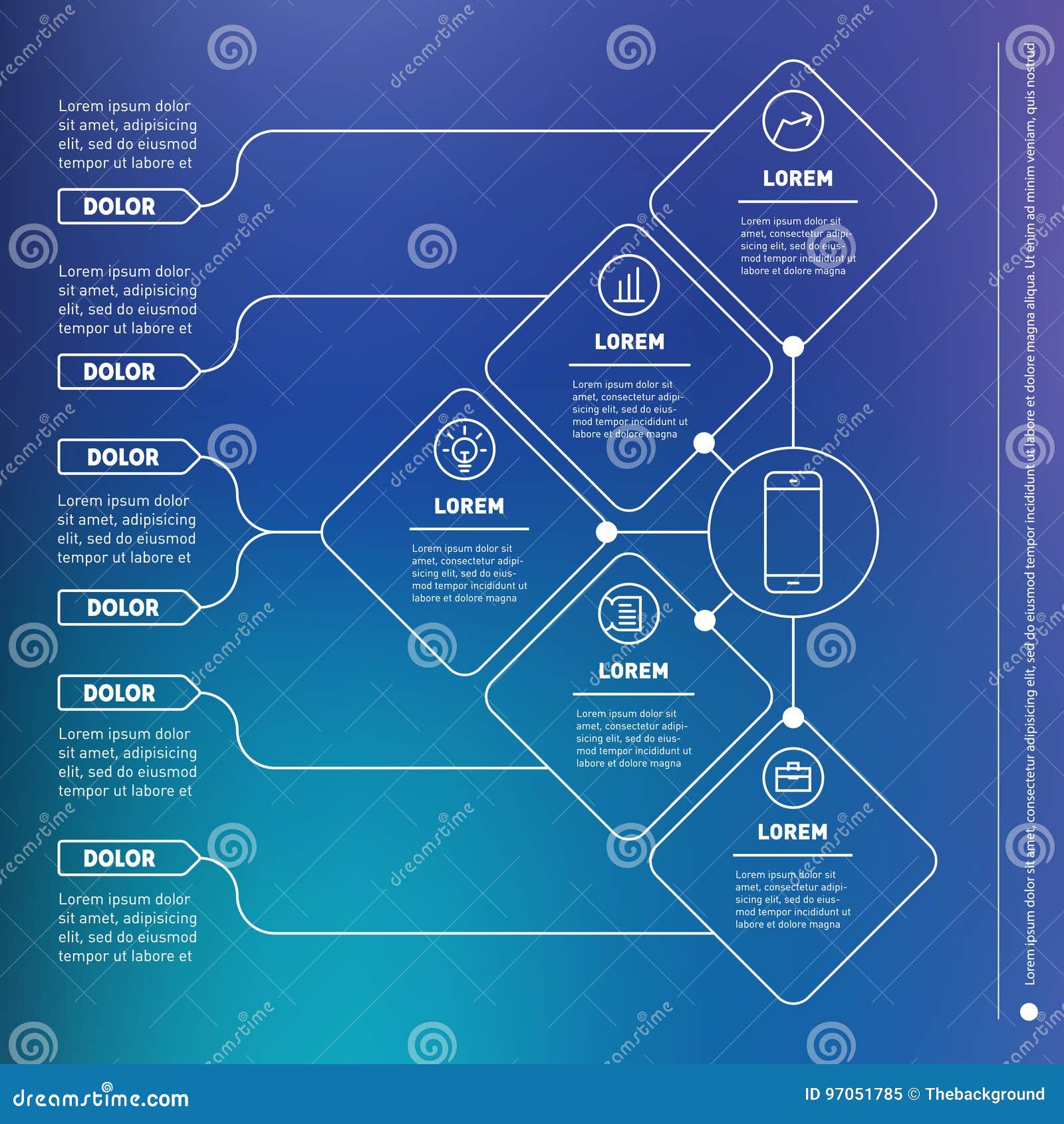 Web Template of a Infographic, Chart, Diagram or Presentation Ma Stock ...