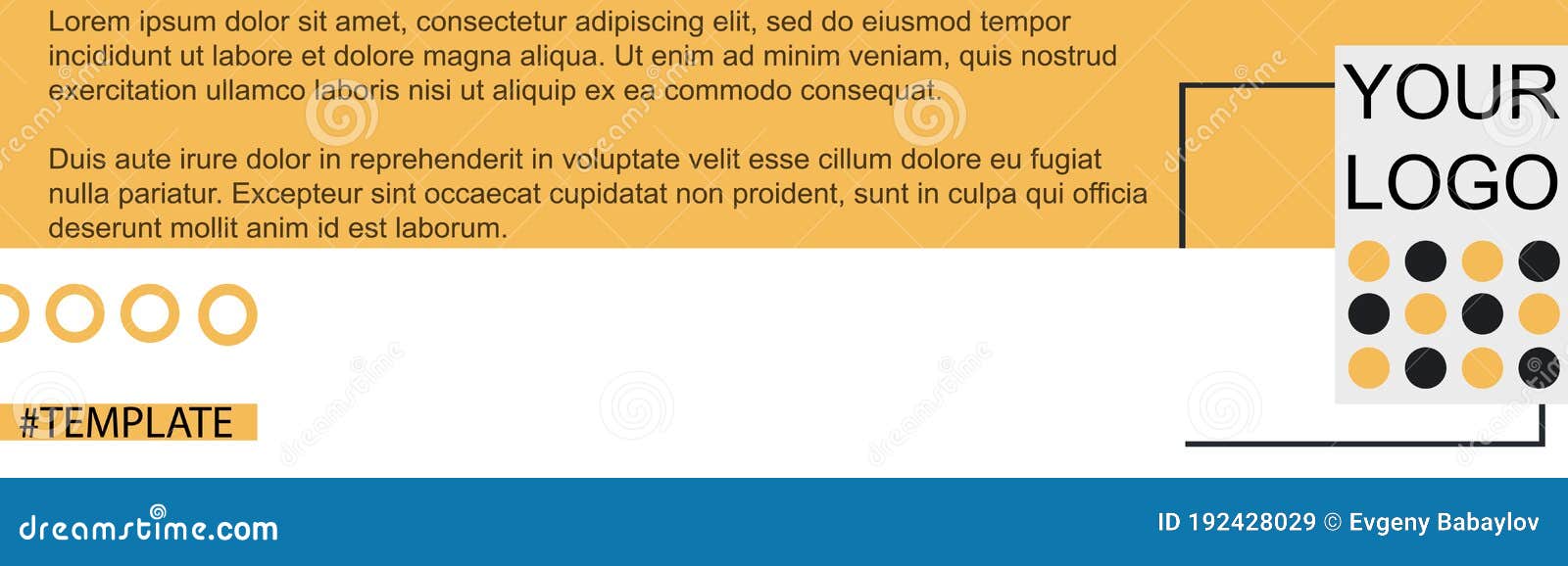 Web Template for Personal or Advertising Articles Design - Vector Stock ...