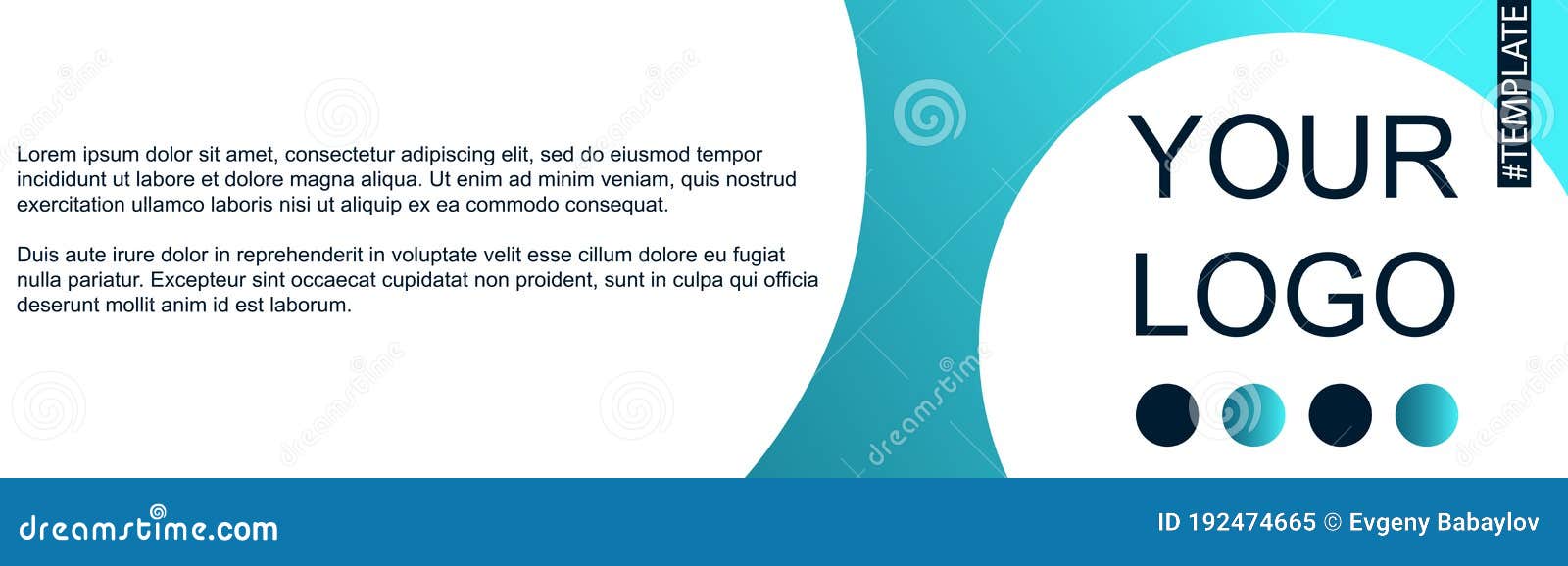 Web Template for Personal or Advertising Articles Design Stock Vector ...