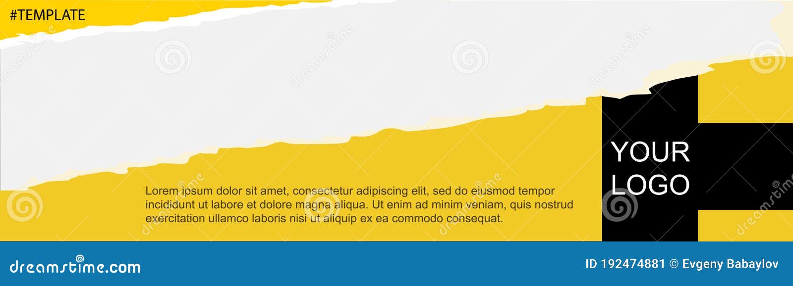 Web Template for Personal or Advertising Articles Design Stock Vector ...