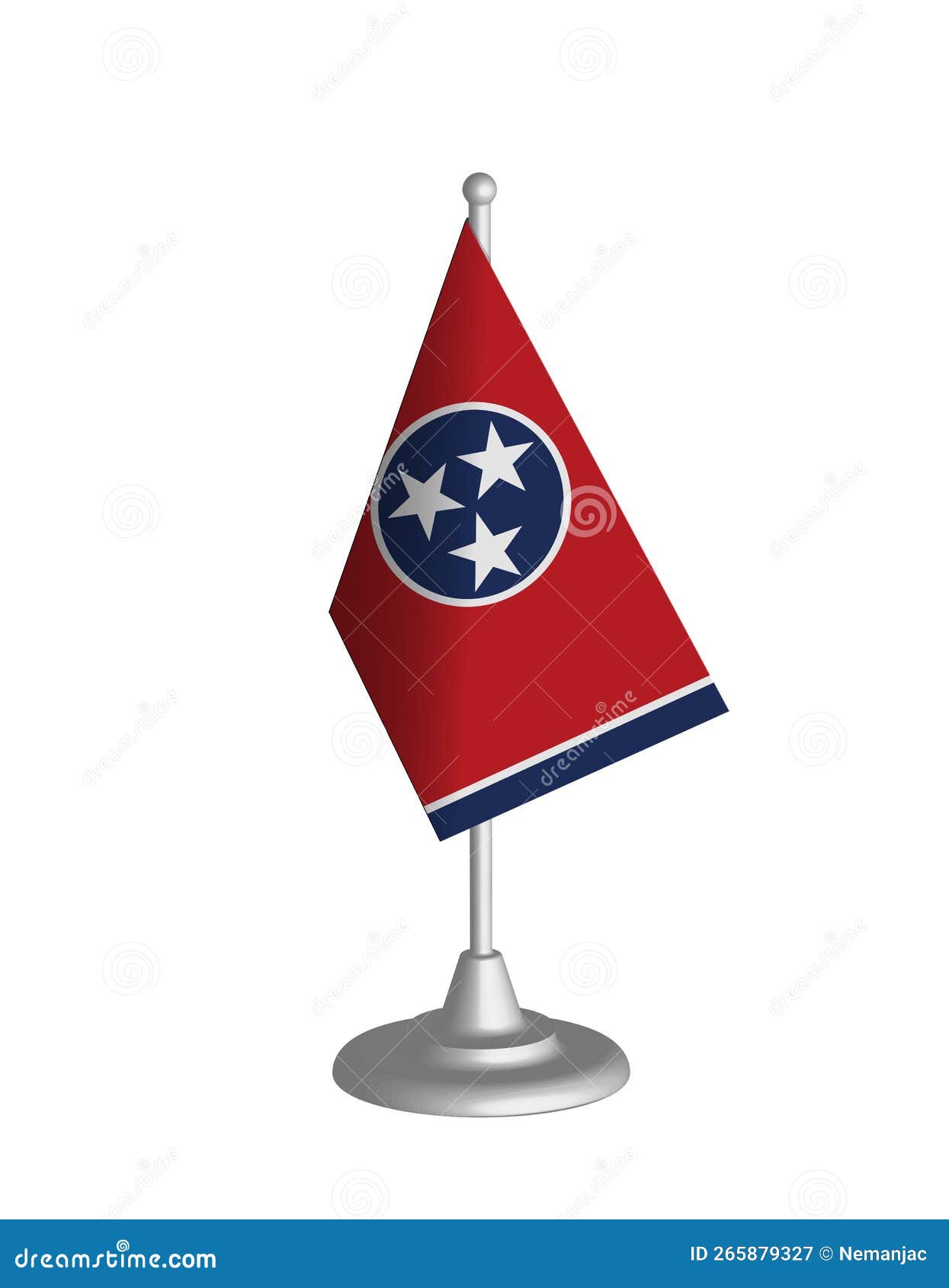 Tennessee state table flag stock illustration. Illustration of isolated ...