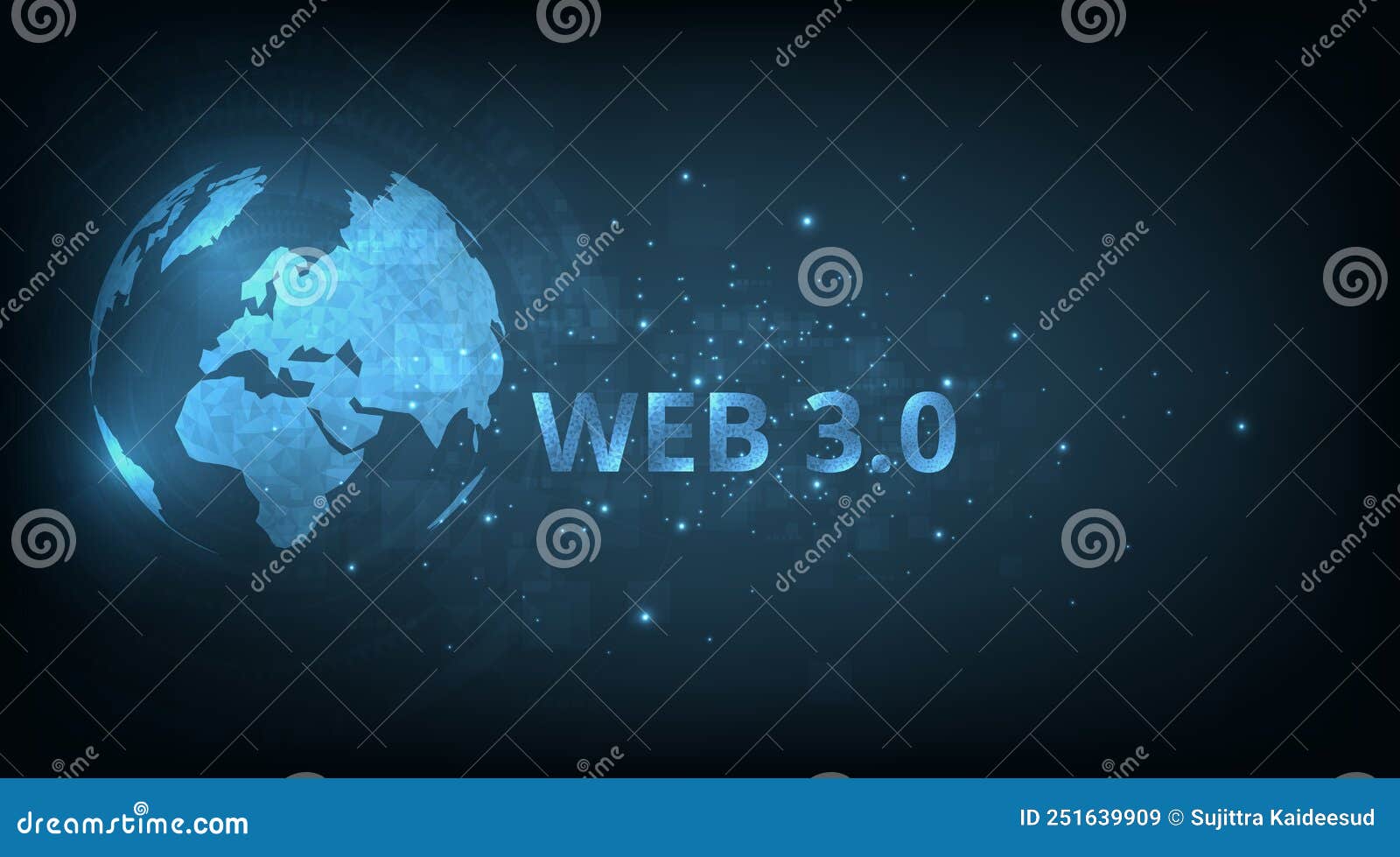 Web3 Text In Three Dimensions Isolated On White Background. 3d ...