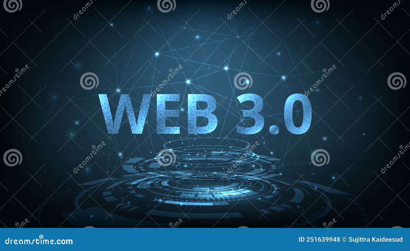 Web3 Text In Three Dimensions Isolated On White Background. 3d ...