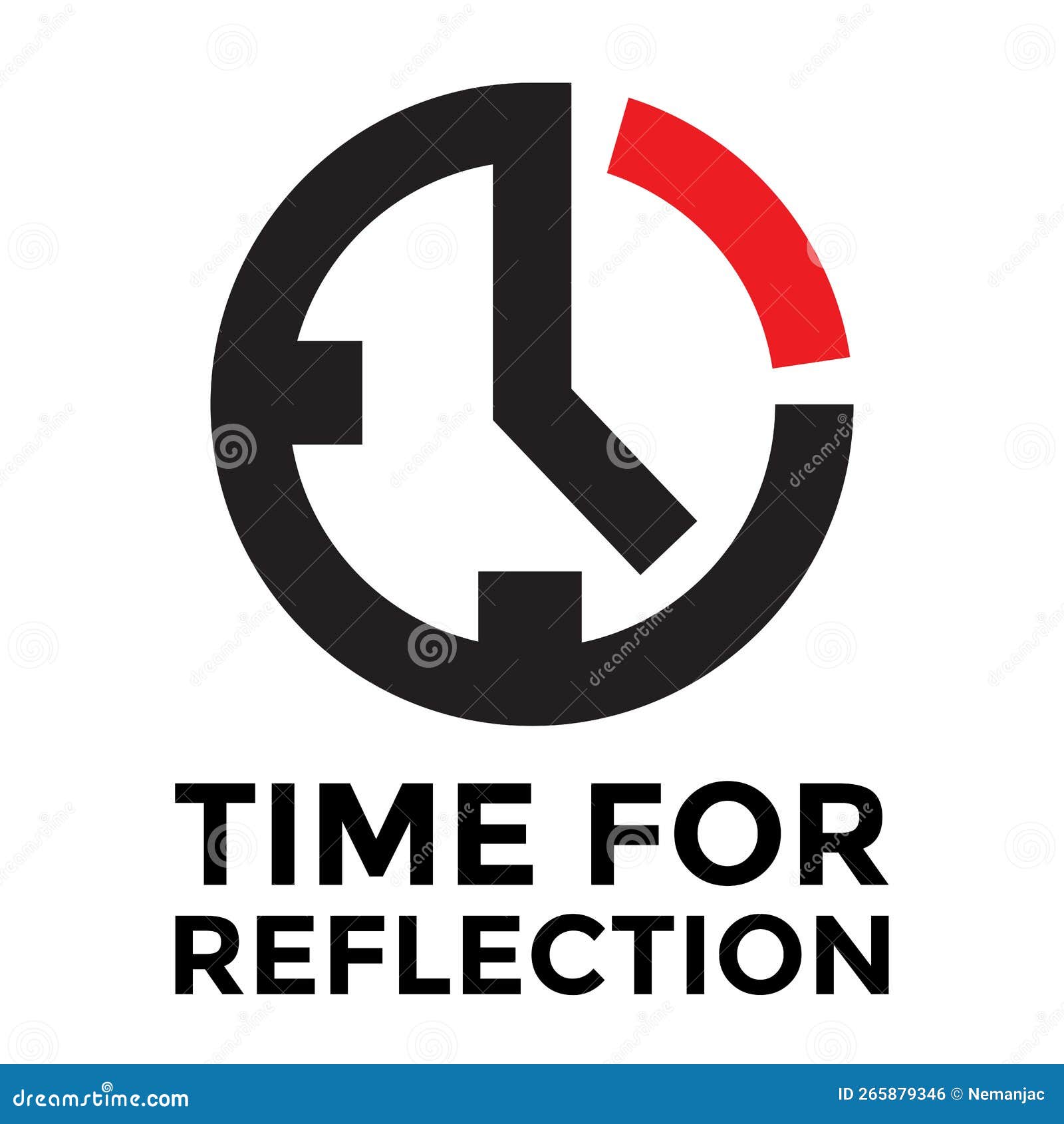 Time for reflection stock illustration. Illustration of pondering ...