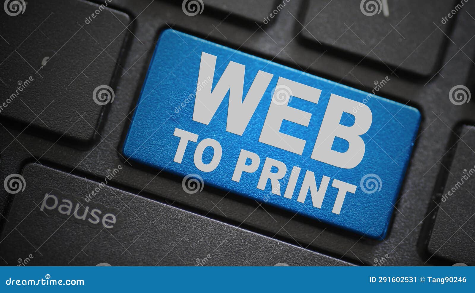 Web To Print Text Button on Keyboard Stock Image - Image of publishing ...