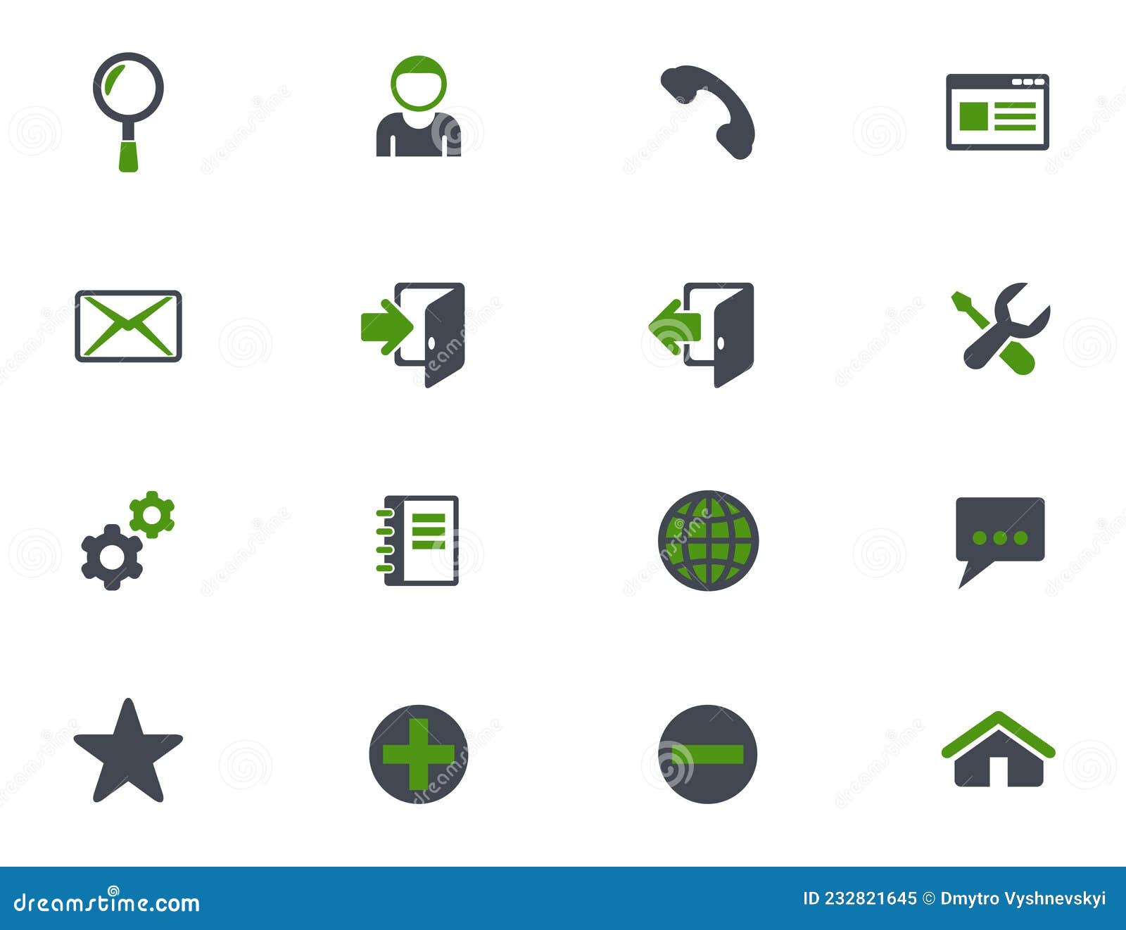 Web tools icon set stock vector. Illustration of search - 232821645