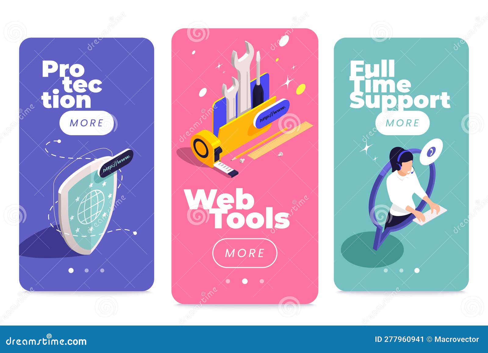 Web Tools Vertical Banners stock vector. Illustration of secure - 277960941