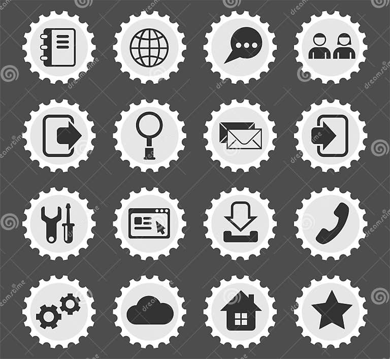 Web tools icon set stock vector. Illustration of browser - 128424360