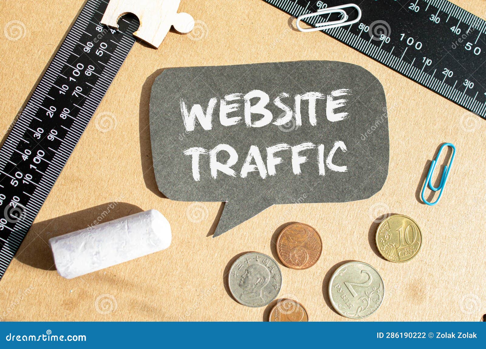 WEB TRAFFIC Concept. Statistics Graph with Arrow Stock Photo - Image of ...