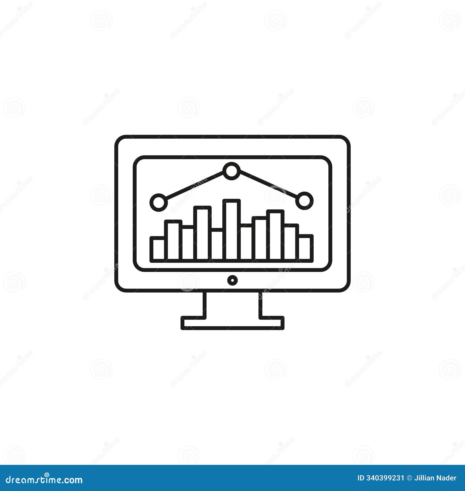 Web Traffic Icon Flat Line Symbol Set Stock Illustration - Illustration ...