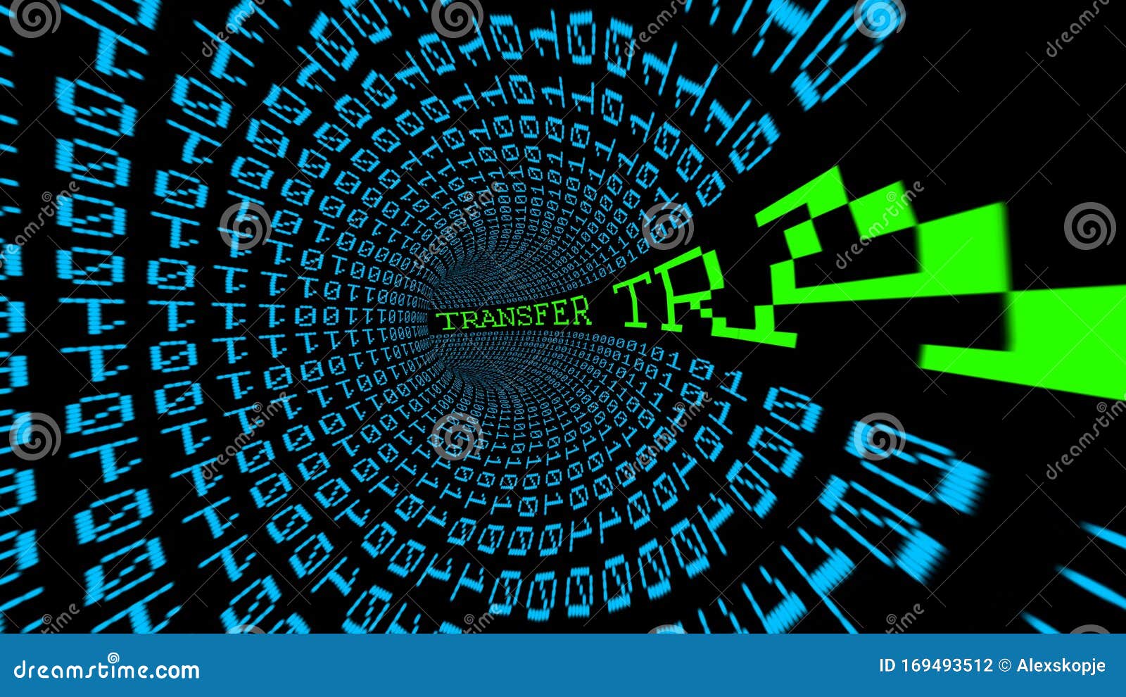 Web transfer data tunnel stock illustration. Illustration of ...