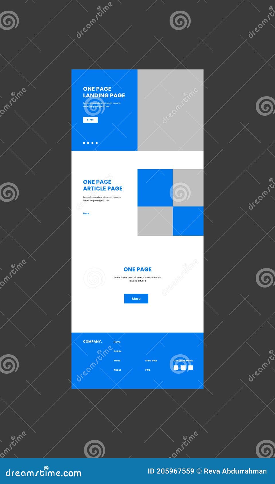 Web UI Design Tempplate for Online Business Editable File Stock Vector ...