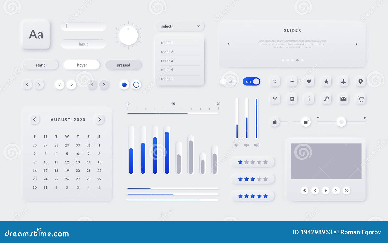 Web UI Kit. Mobile Application and Web Page Interface Elements with ... Web UI Kit. Mobile Application and Web Page Interface Elements with ...