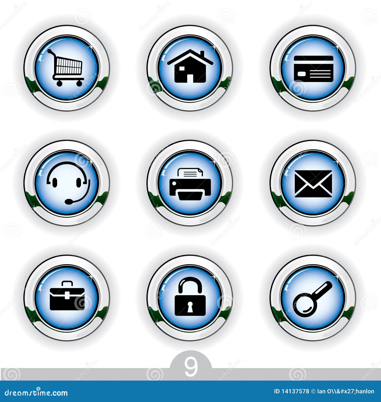 Web universal icons stock illustration. Illustration of round - 14137578