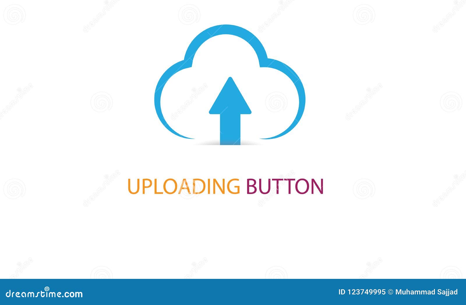 Web Upload Button Logo Template Web Upload Icon Web Upload Symbol Stock Vector - Illustration of ...