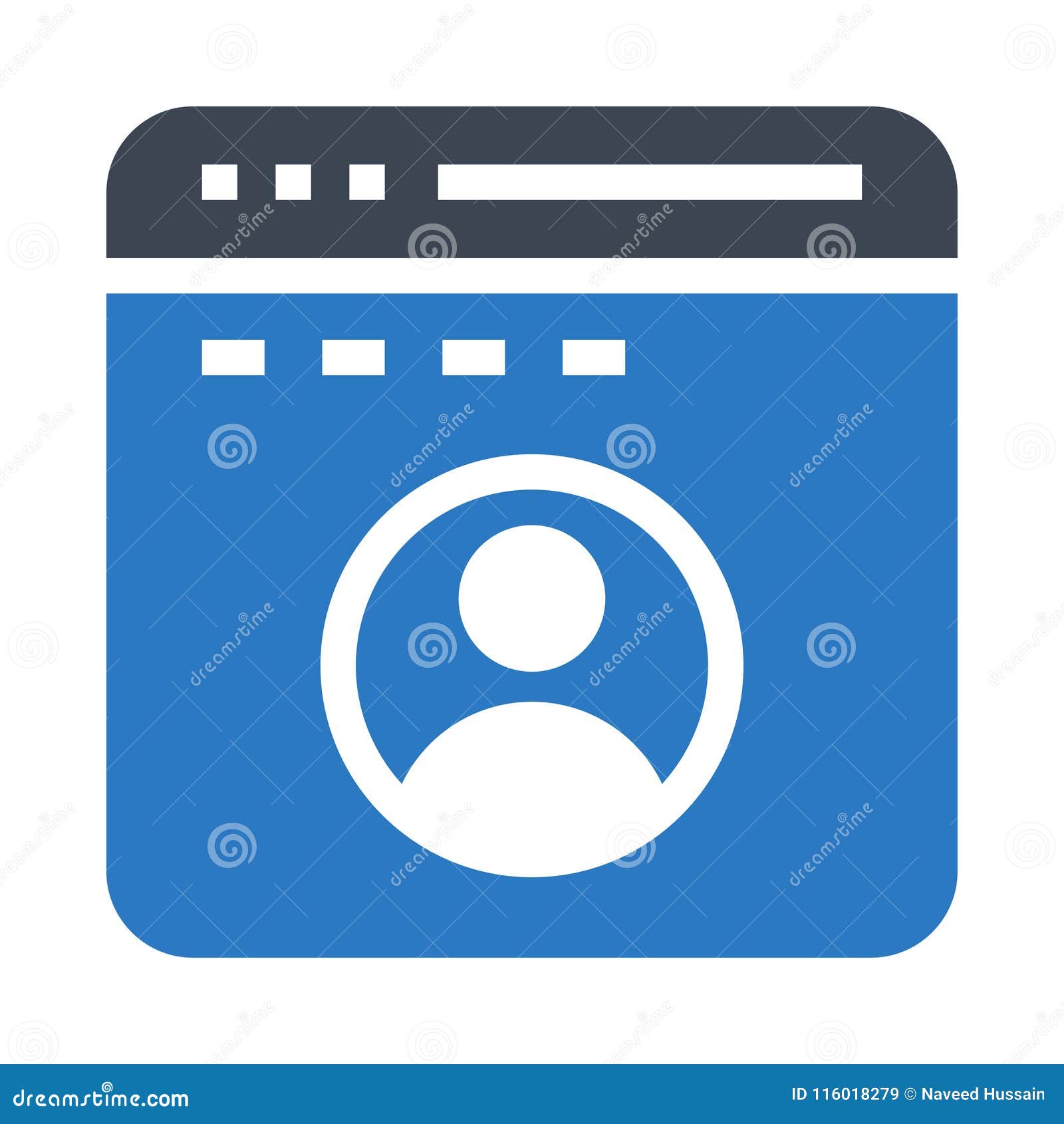 Web User Glyphs Double Color Icon Stock Illustration - Illustration of ...