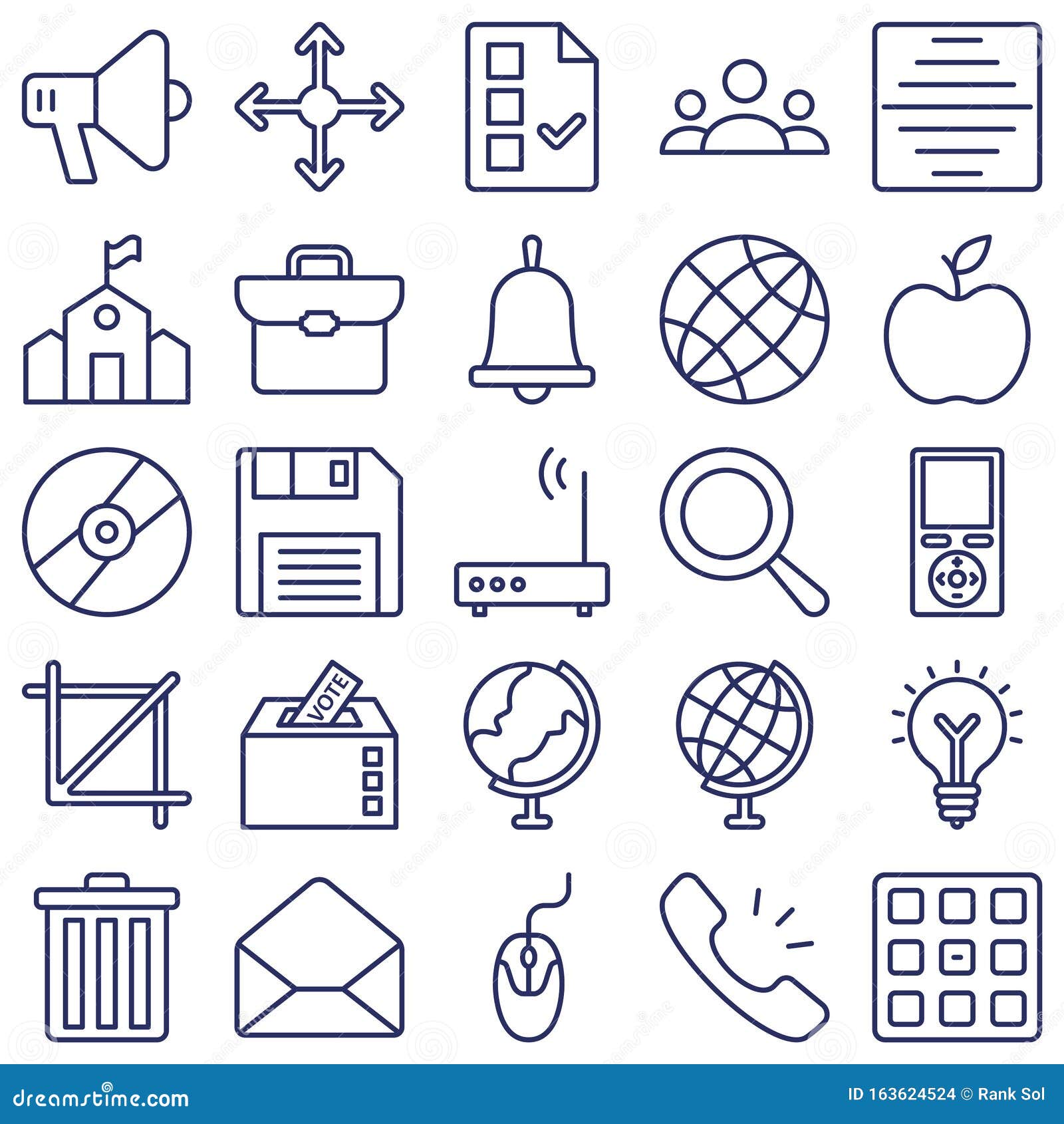 Web and User Interface Isolated Vector Icon that Can Easily Modify or Edit Stock Illustration ...