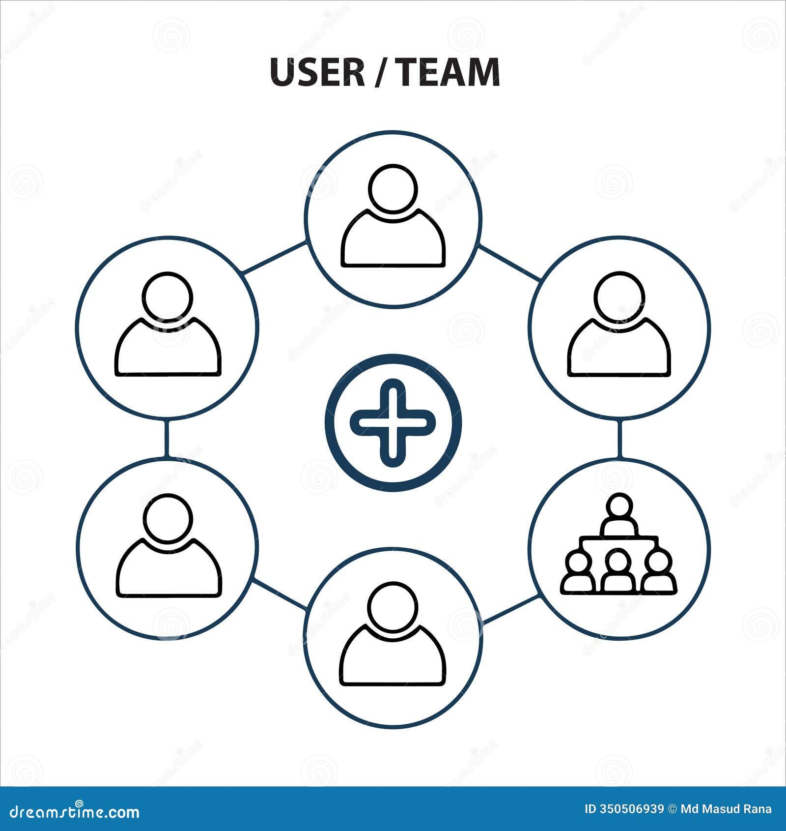Web User Team Icons Set Vector File Stock Vector - Illustration of ...