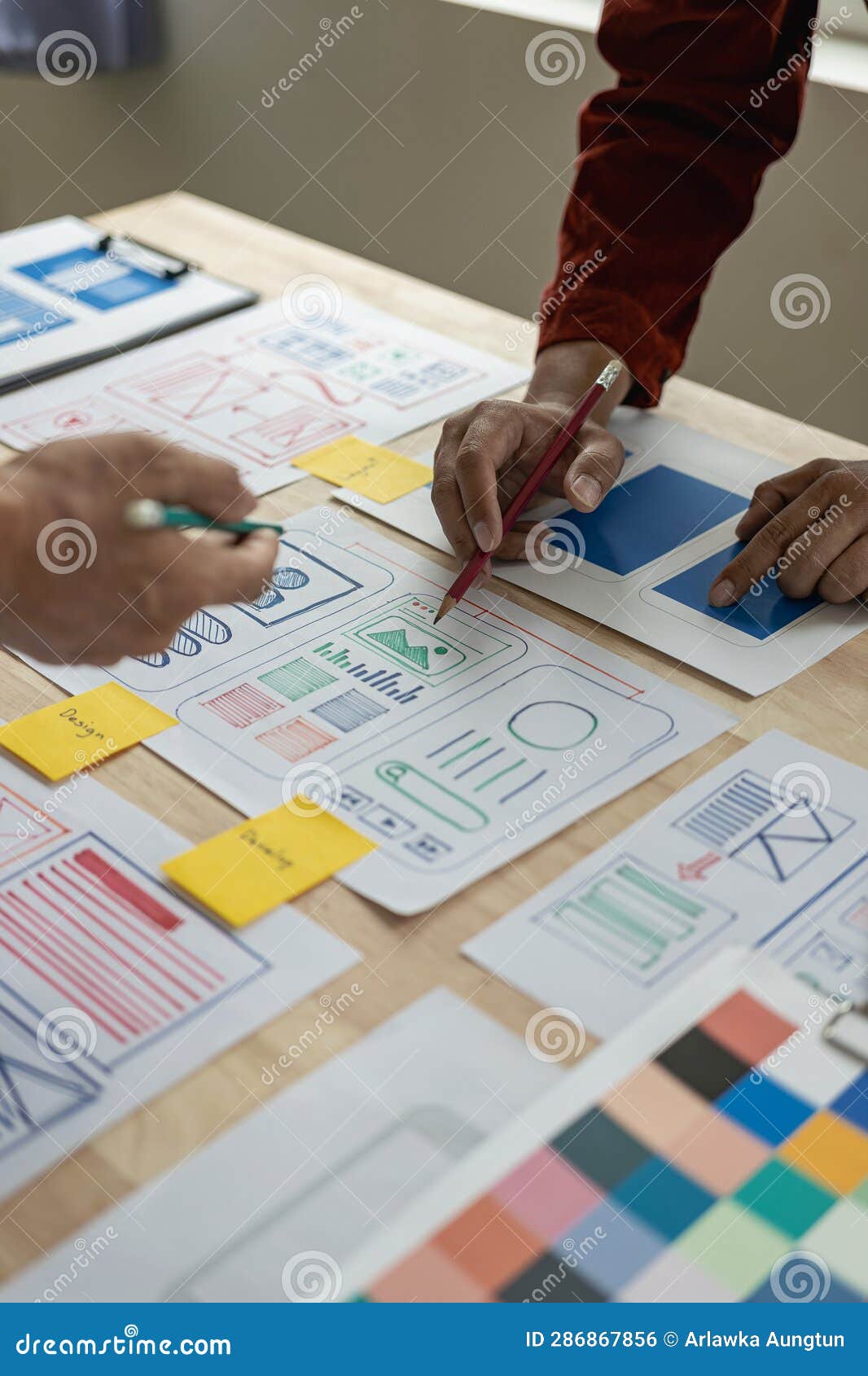 The Web Ux Ui Design Team is Writing Code and Layers To Customize the ...