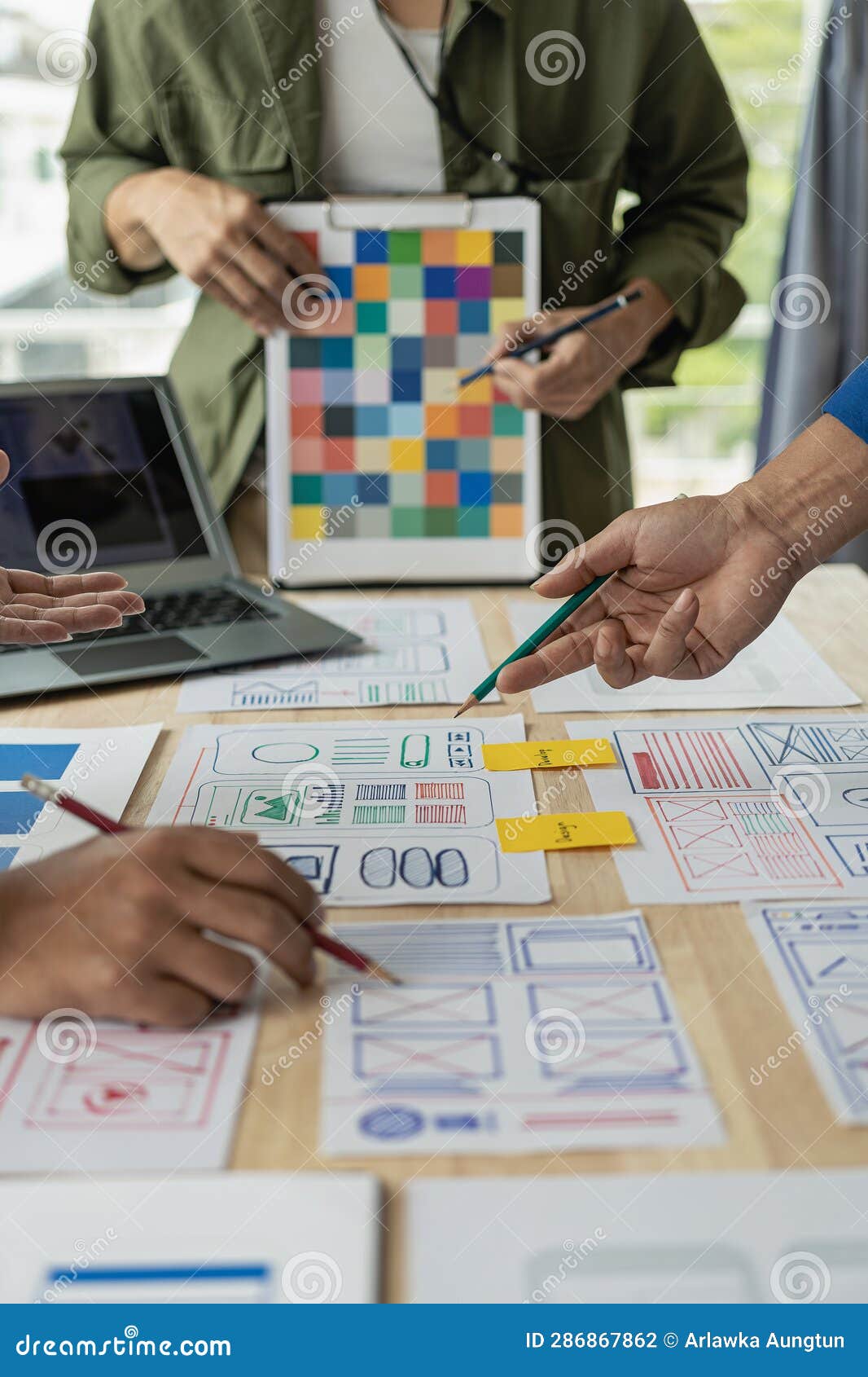 The Web Ux Ui Design Team is Writing Code and Layers To Customize the ...