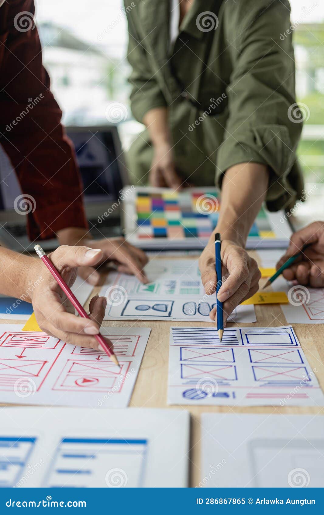 The Web Ux Ui Design Team is Writing Code and Layers To Customize the ...