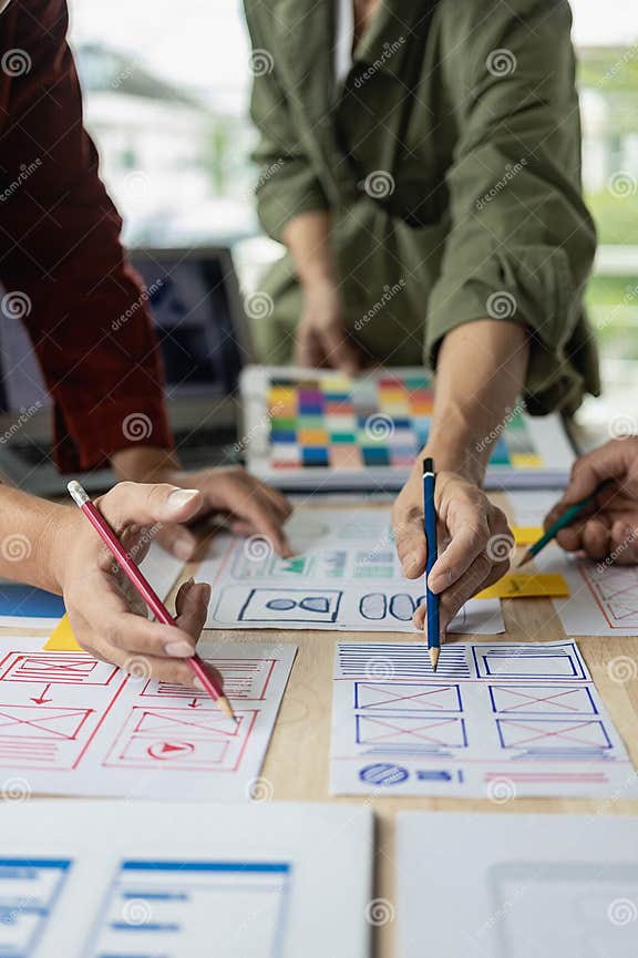 The Web Ux Ui Design Team is Writing Code and Layers To Customize the ...