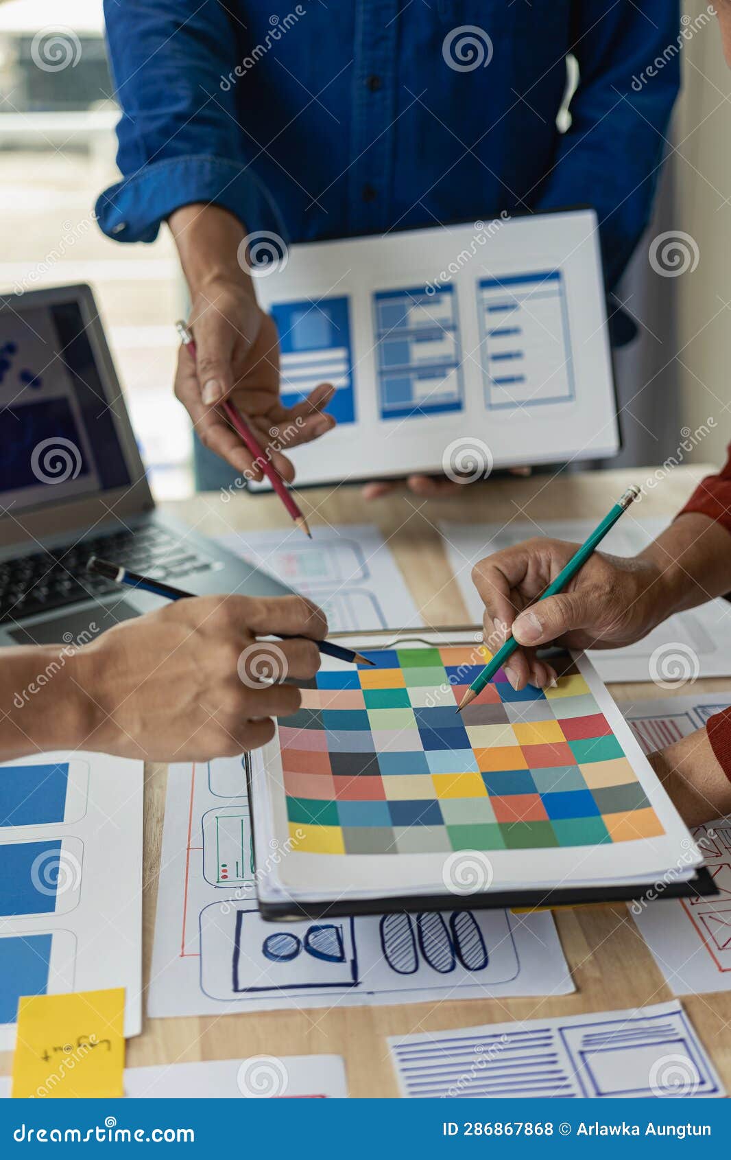 The Web Ux Ui Design Team is Writing Code and Layers To Customize the ...