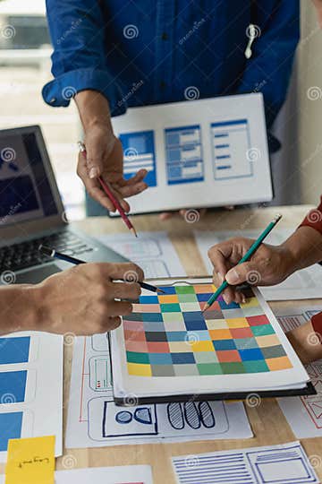 The Web Ux Ui Design Team is Writing Code and Layers To Customize the ...