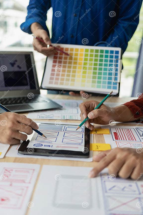The Web Ux Ui Design Team is Writing Code and Layers To Customize the ...