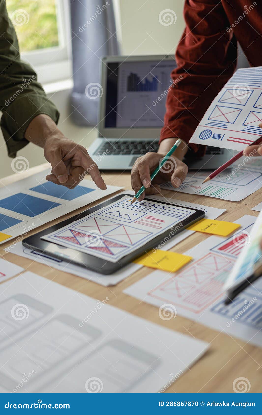 The Web Ux Ui Design Team is Writing Code and Layers To Customize the ...