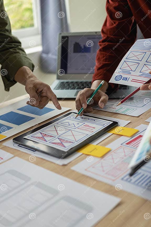The Web Ux Ui Design Team is Writing Code and Layers To Customize the ...