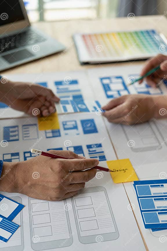 The Web Ux Ui Design Team is Writing Code and Layers To Customize the ...