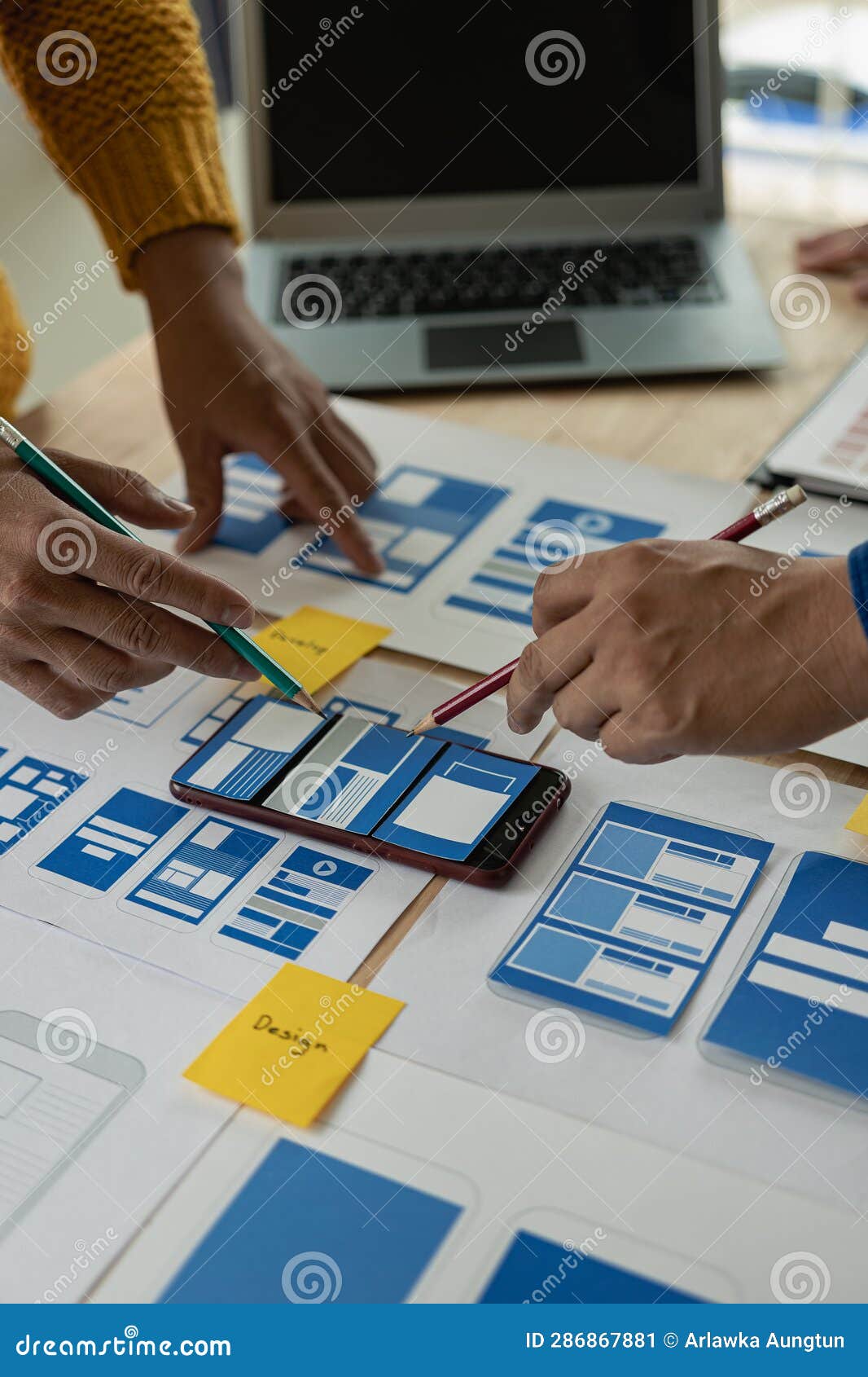 The Web Ux Ui Design Team is Writing Code and Layers To Customize the ...