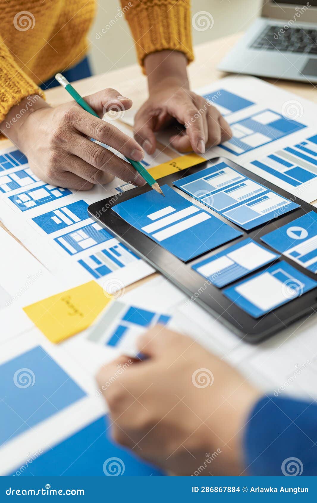 The Web Ux Ui Design Team is Writing Code and Layers To Customize the ...