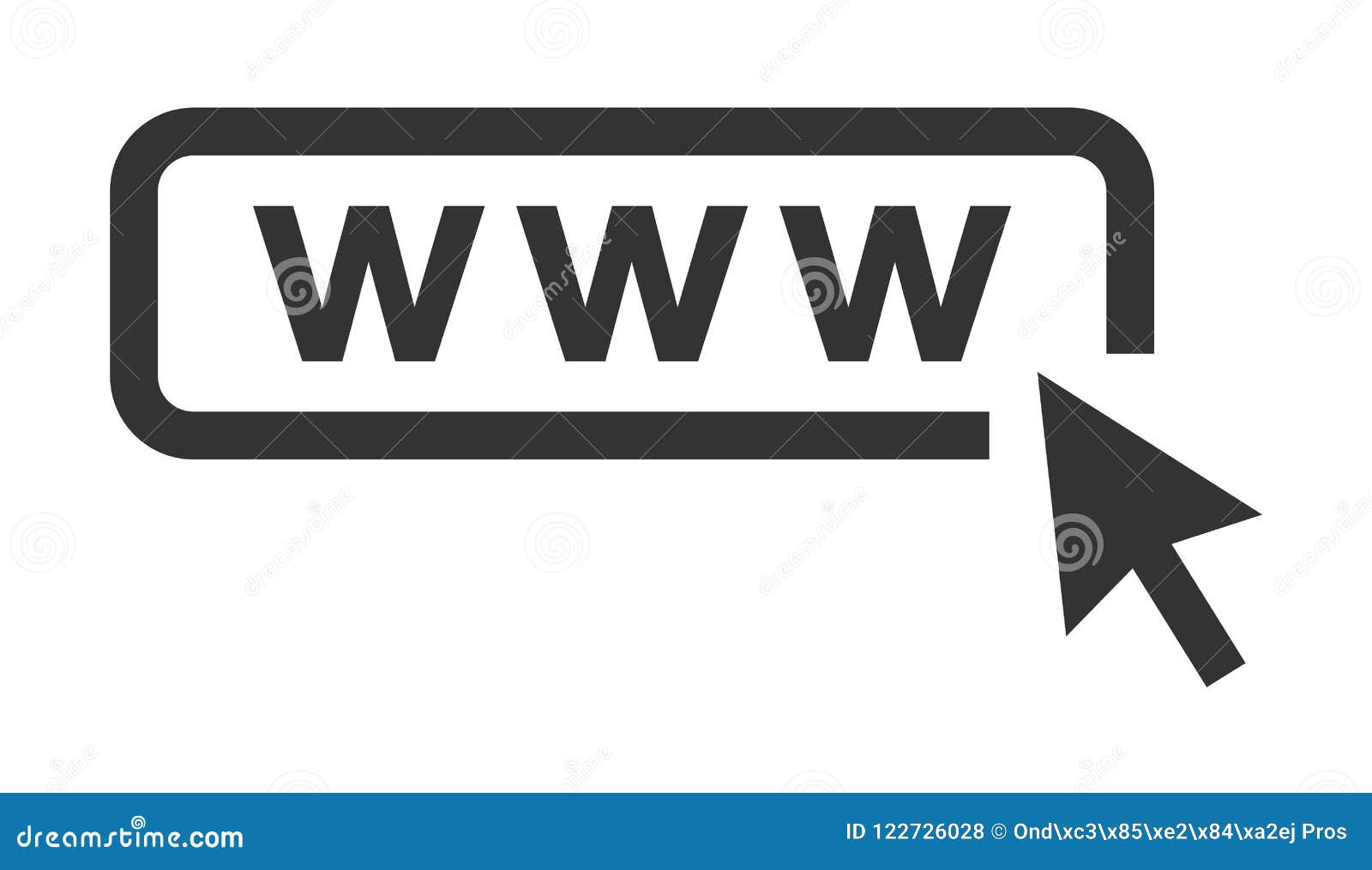 Web Vector Icon with Arrow. Website Icon with Cursor on Move Stock ...