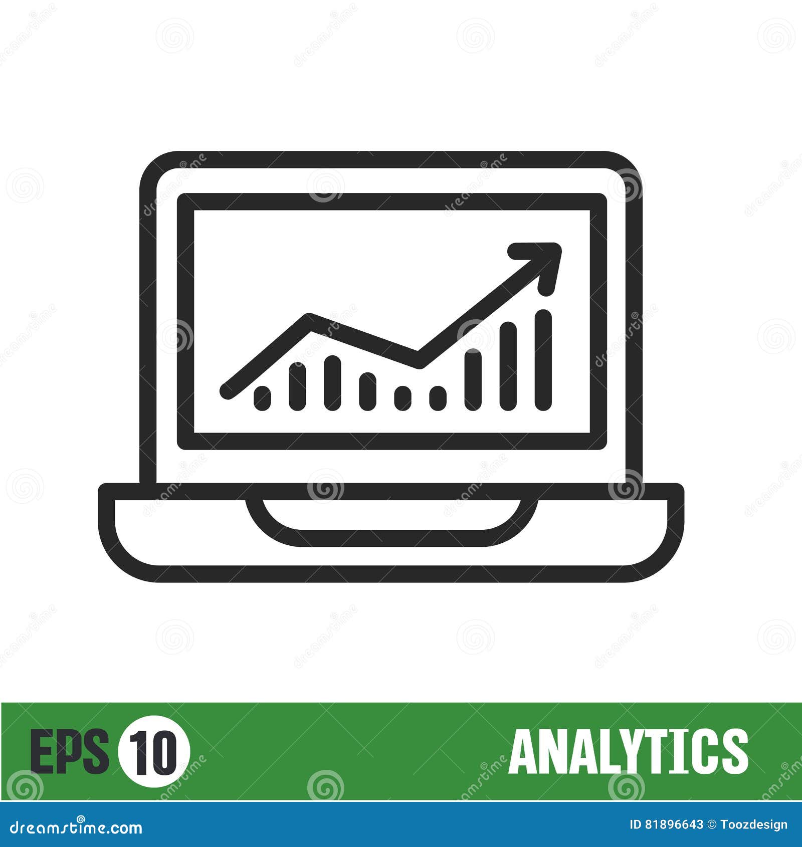 Web Vector Icon Lines Trend Sign Stock Vector - Illustration of ...