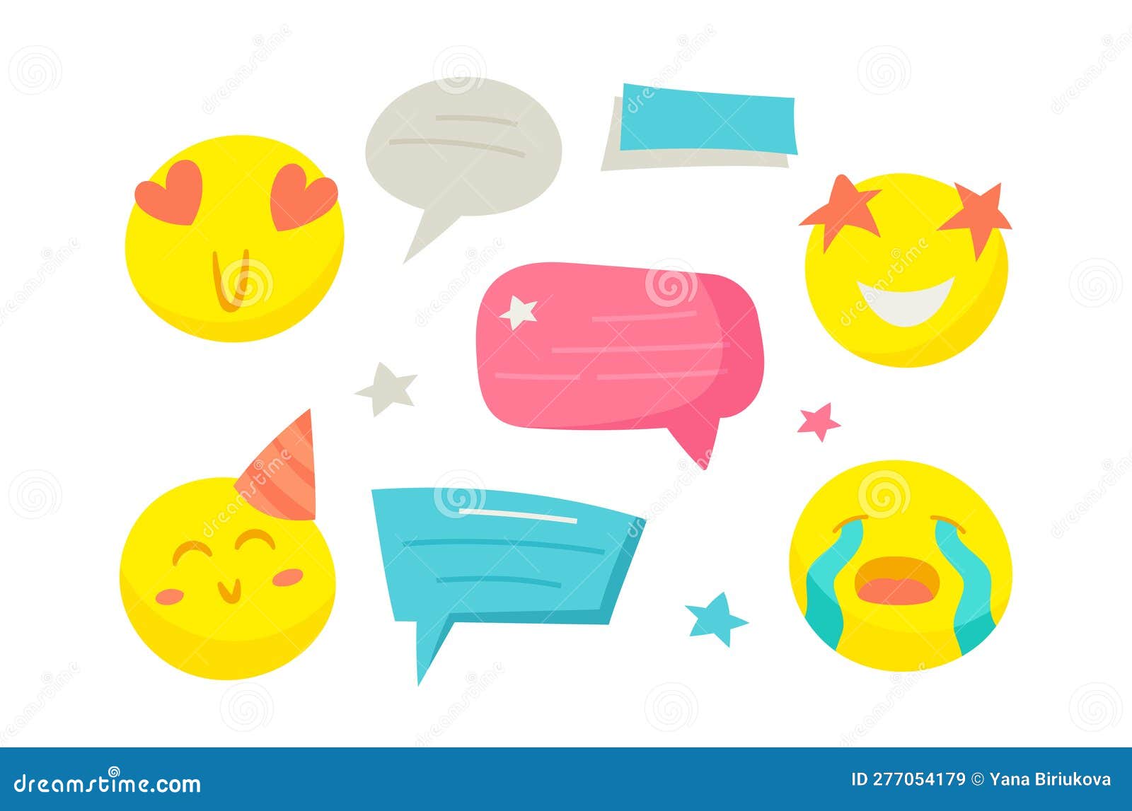 Vector Illustration of Communication with People. Communication on the ...