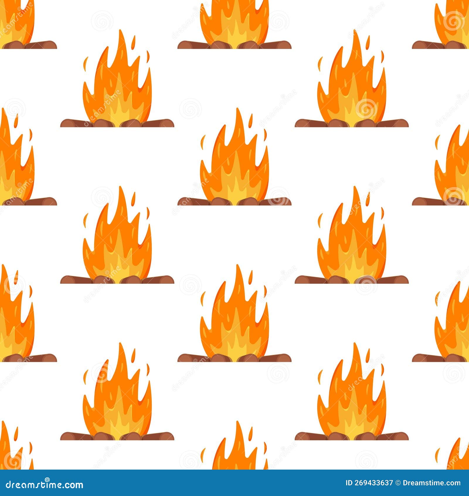 Seamless Burning Wild Fire Flames Background Texture Royalty-Free Stock ...