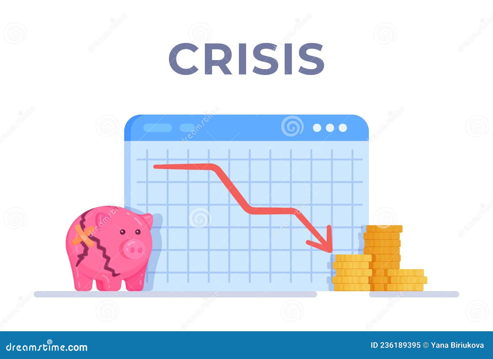 Vector Illustration. Isometric Global Economic Implications of 2020 ...